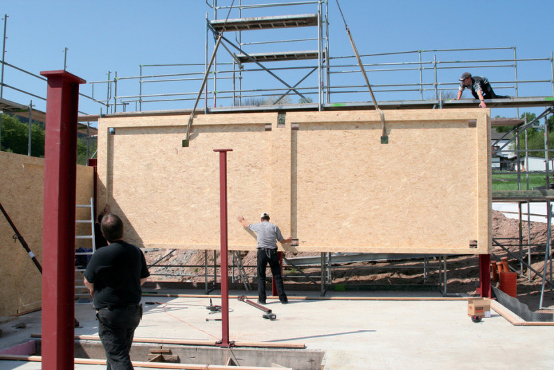 Massives Holzbau-System - dach+holzbau