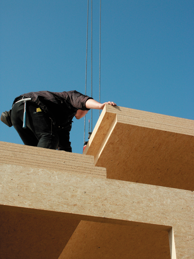Massives Holzbau-System - dach+holzbau