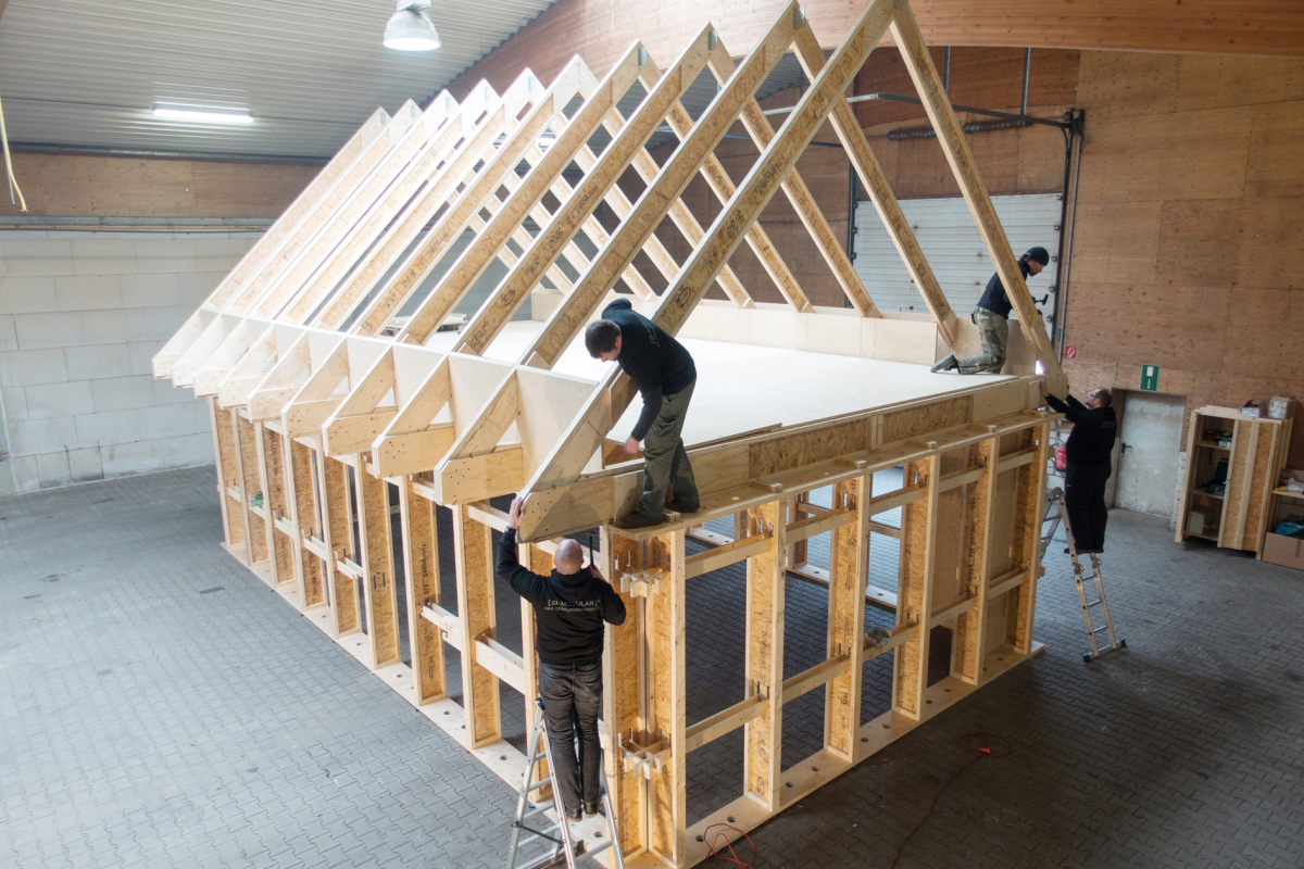 Tragfähiges Bausystem mit Holzstegträgern - dach+holzbau