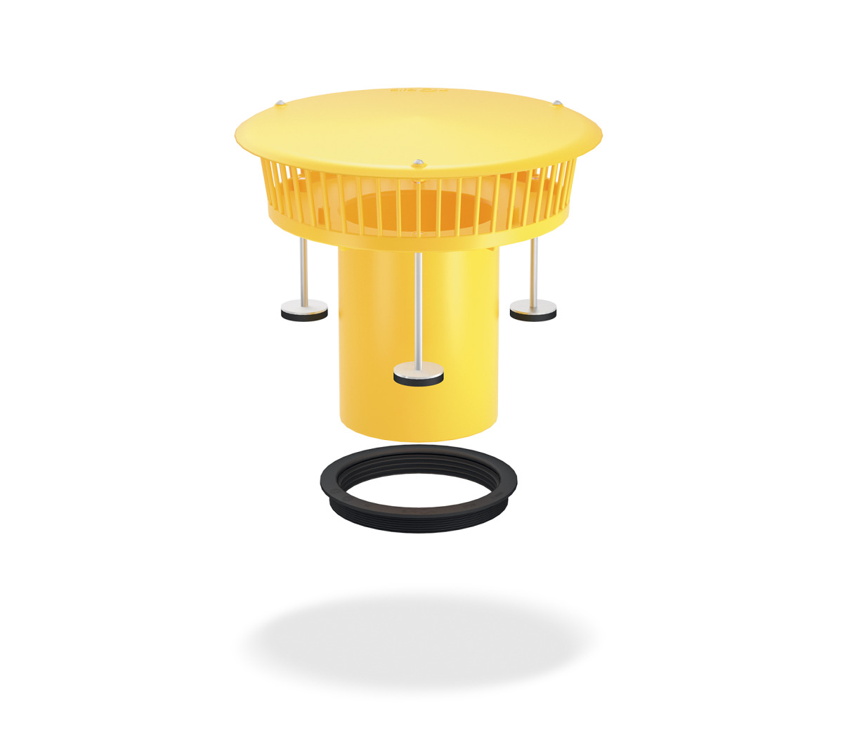 Anpassbares Anstauelement für das begrünte Flachdach - dach+holzbau
