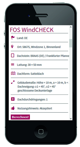 Magazinierte Sturmklammern und Online-Tools zur Windsogberechnung ...