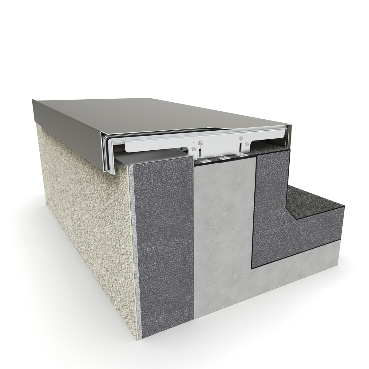 Höhenverstellbare Unterkonstruktion für Attika-Abdeckungen - dach+holzbau