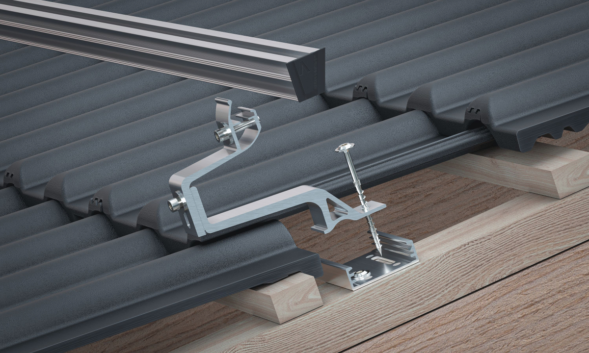 Dachhaken für PV-Unterkonstruktionen auf Steildächern - dach+holzbau