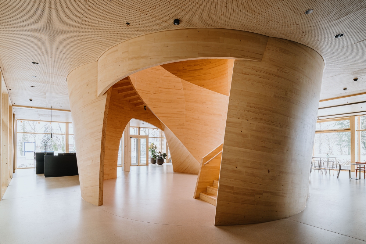 In Form gebracht mit „CLT curved“ - dach+holzbau
