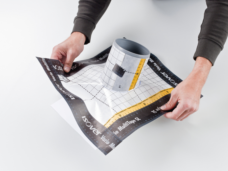 Luftdichtheitsmanschette selbst gemacht - dach+holzbau