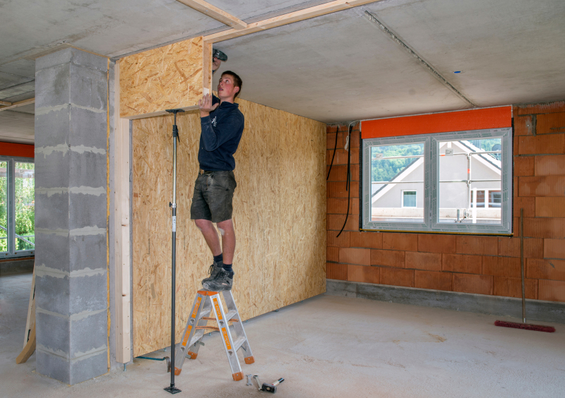 Trennwand aus OSB einfach montieren - dach+holzbau